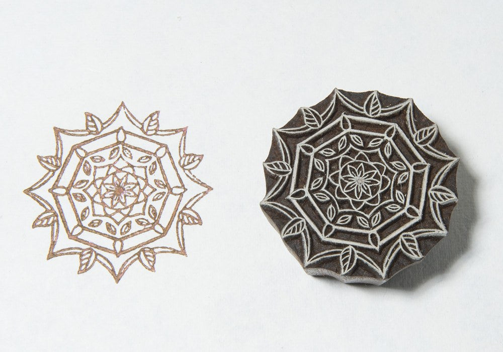 Rangoli Pattern, Blockwallah wooden printing block