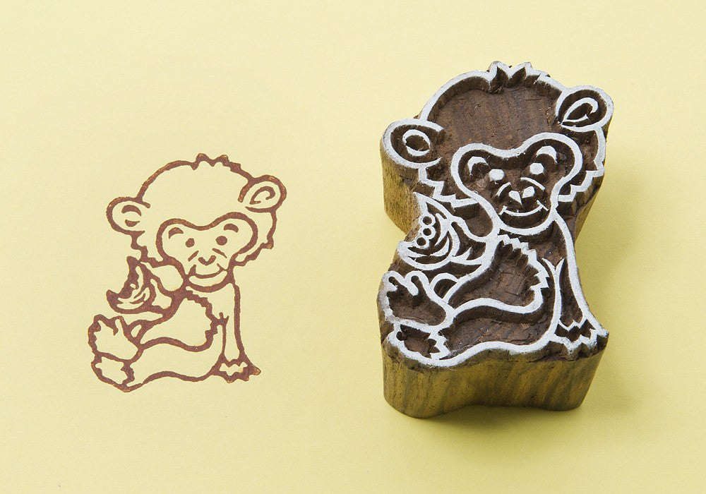 Monkey | Indian Wooden Printing Block – Blockwallah